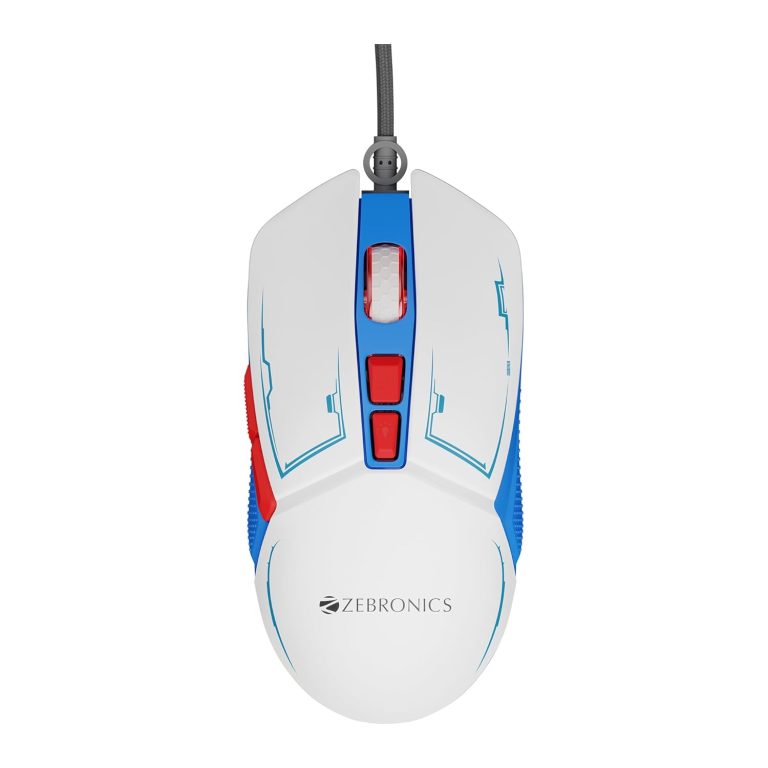 ZEBRONICS PHERO Wired Gaming Mouse with up to 1600 DPI, Rainbow LED ...