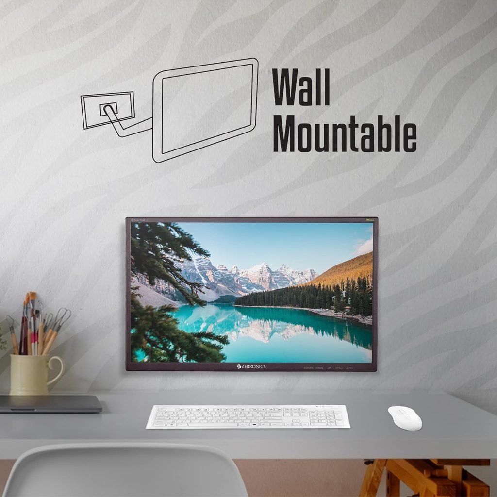 ZEBRONICS Zeb-V19Hd 18.5 Inch (46.99 Cm) Led Monitor with Supporting ...