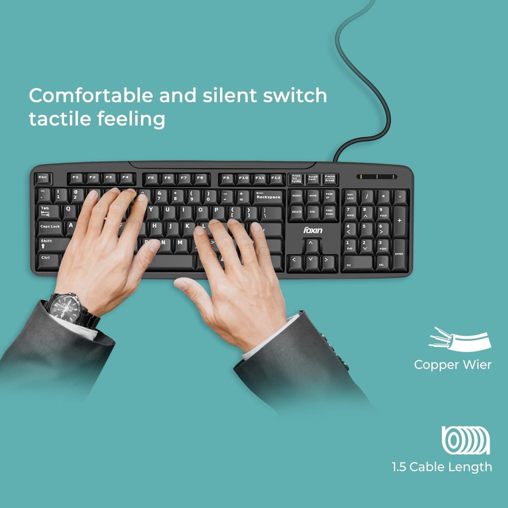 Foxin FKB 102 Plus Wired Keyboard - LowestRate Shopping