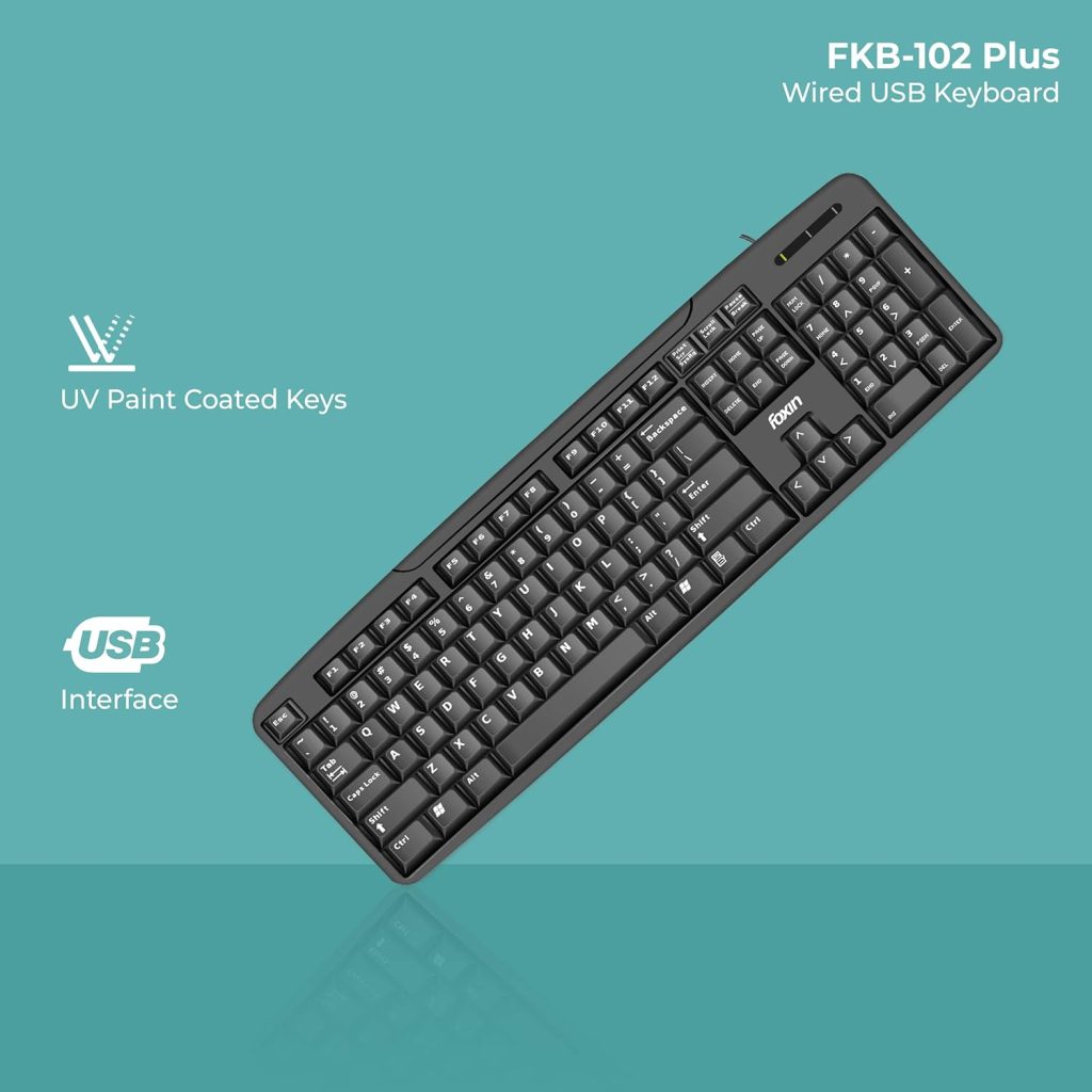 Foxin FKB 102 Plus Wired Keyboard - LowestRate Shopping