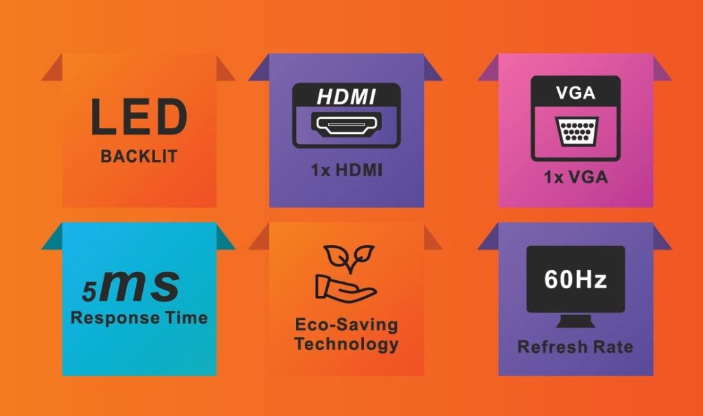 iVOOMi Monitor 20 Inch IV-L2004VHD LED 1600 x 900 Pixel (HD), Black ...