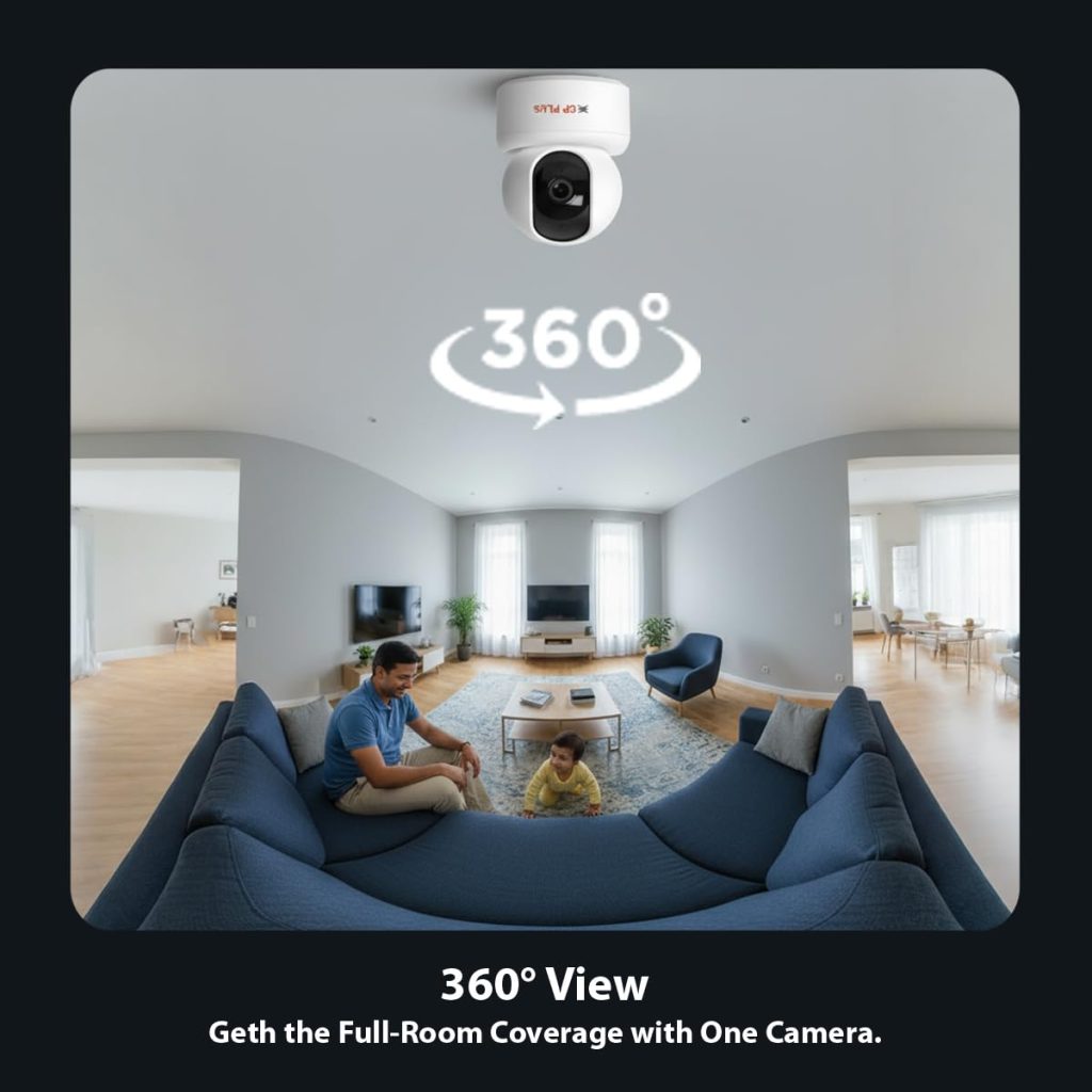 CP PLUS 2MP Full HD Wi-Fi CCTV Camera for Home with Motion Tracking ...