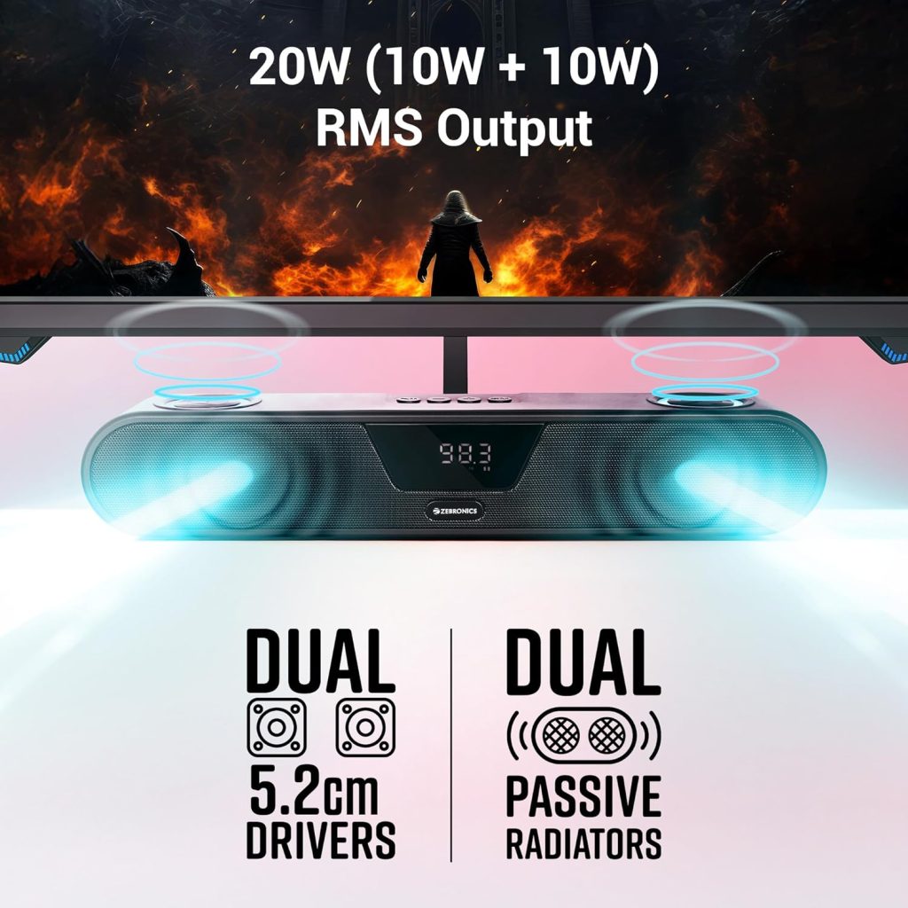 ZEBRONICS Astra 40 Portable Bluetooth Speaker (Black) - LowestRate Shopping