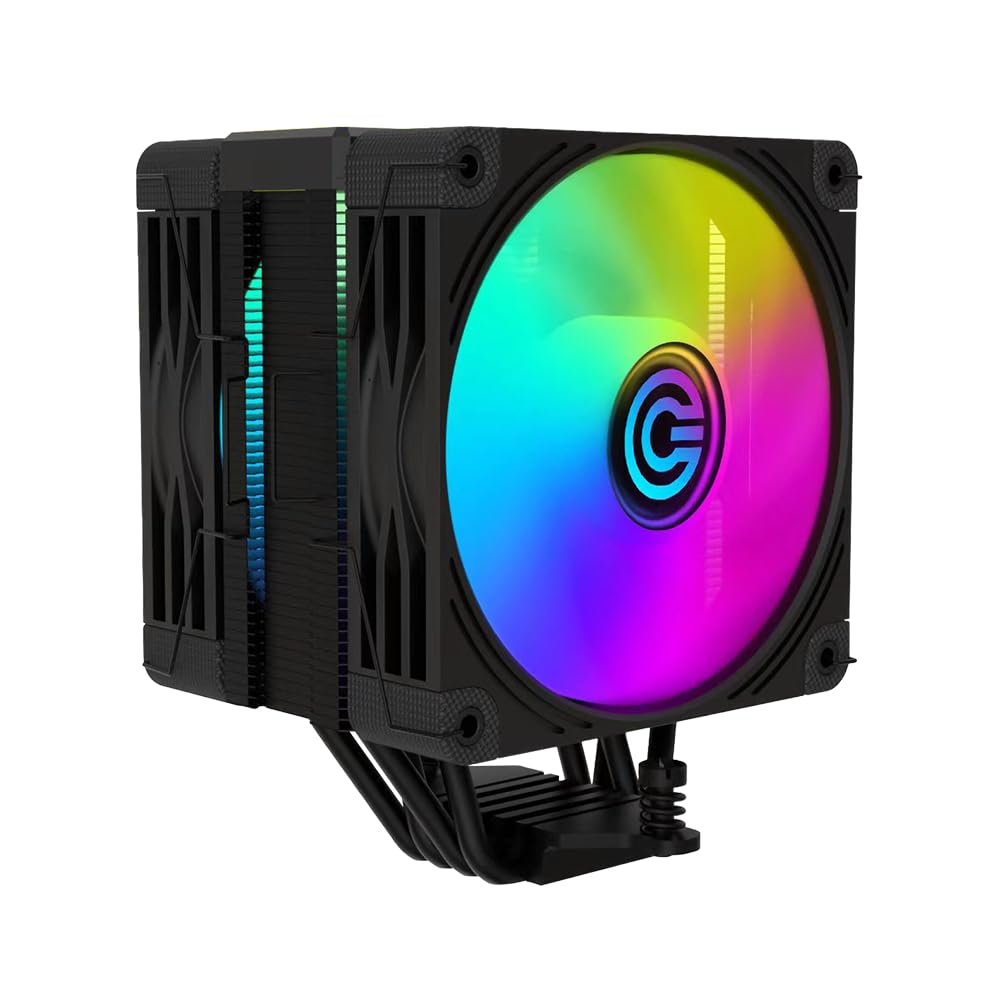 Circle Gaming CG 4P Duo ARGB CPU Air Cooler Mirror Close-Loop, Dual ...