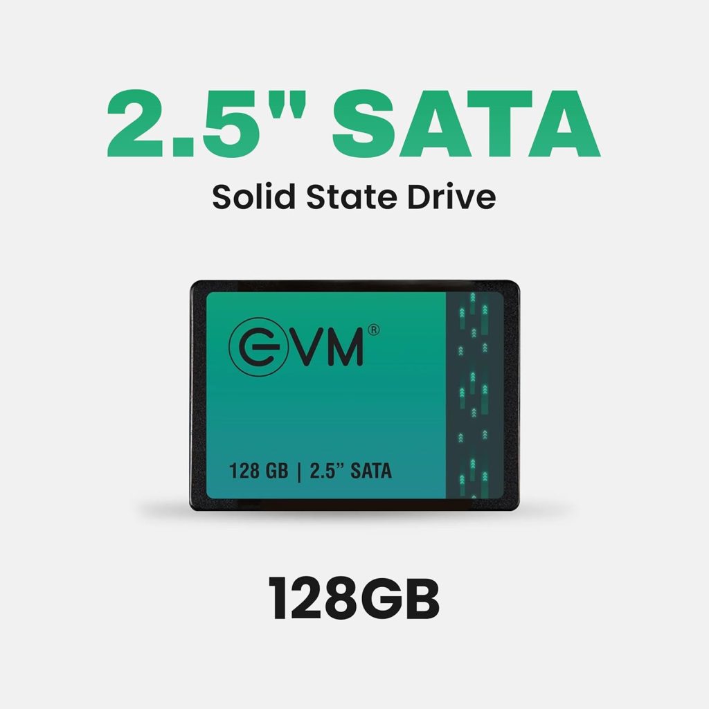 EVM 128GB 2.5-Inch SATA III Internal SSD – 550MB/s Read & 500MB/s Write ...