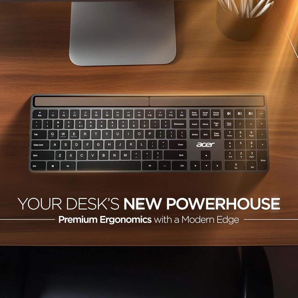 Acer Solaris Solar Powered Bluetooth Keyboard - LowestRate Shopping 🛍️