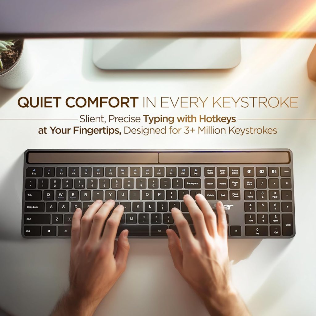 Acer Solaris Solar Powered Bluetooth Keyboard - LowestRate Shopping 🛍️