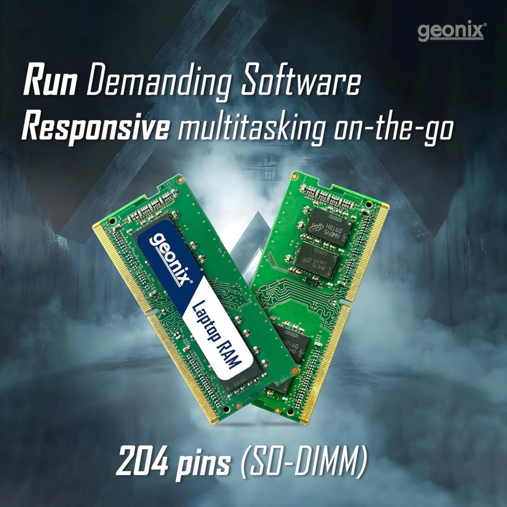 Geonix Laptop RAM, 8 GB DDR3, Frequency-1600 Mhz, (8x2) IC, 204 Pin, 5 ...