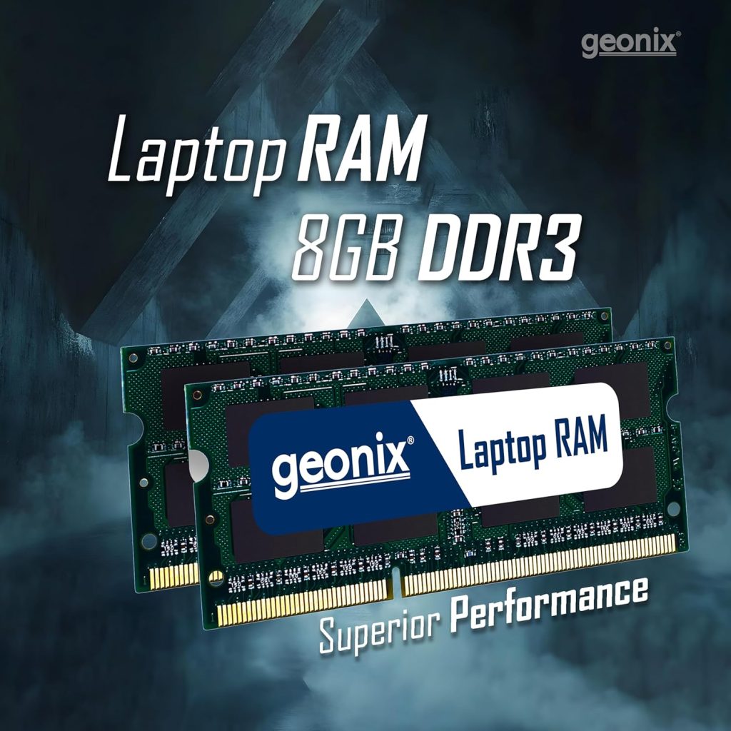 Geonix Laptop RAM, 8 GB DDR3, Frequency-1600 Mhz, (8x2) IC, 204 Pin, 5 ...