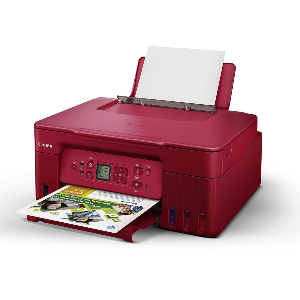 Canon PIXMA MegaTank G3770 Red All-in-one WiFi Inktank Colour Printer ...